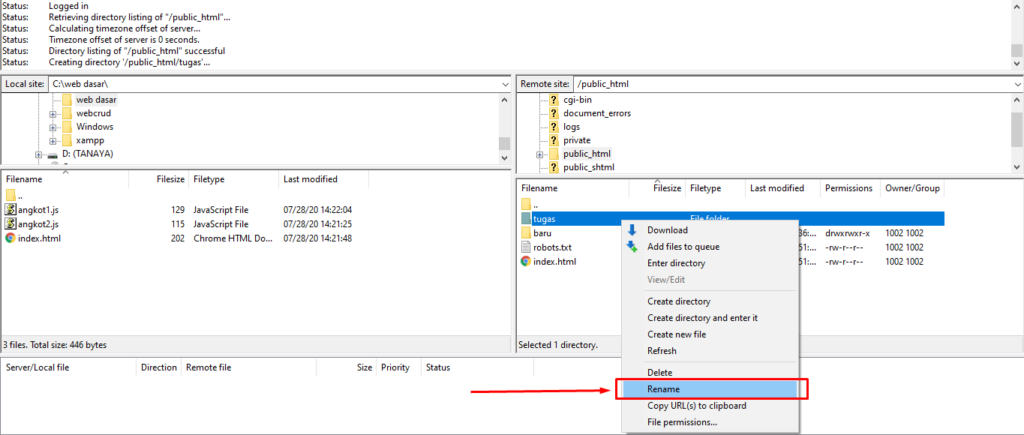 File Management Filezilla - Knowledge Base Jagoan Hosting Indonesia